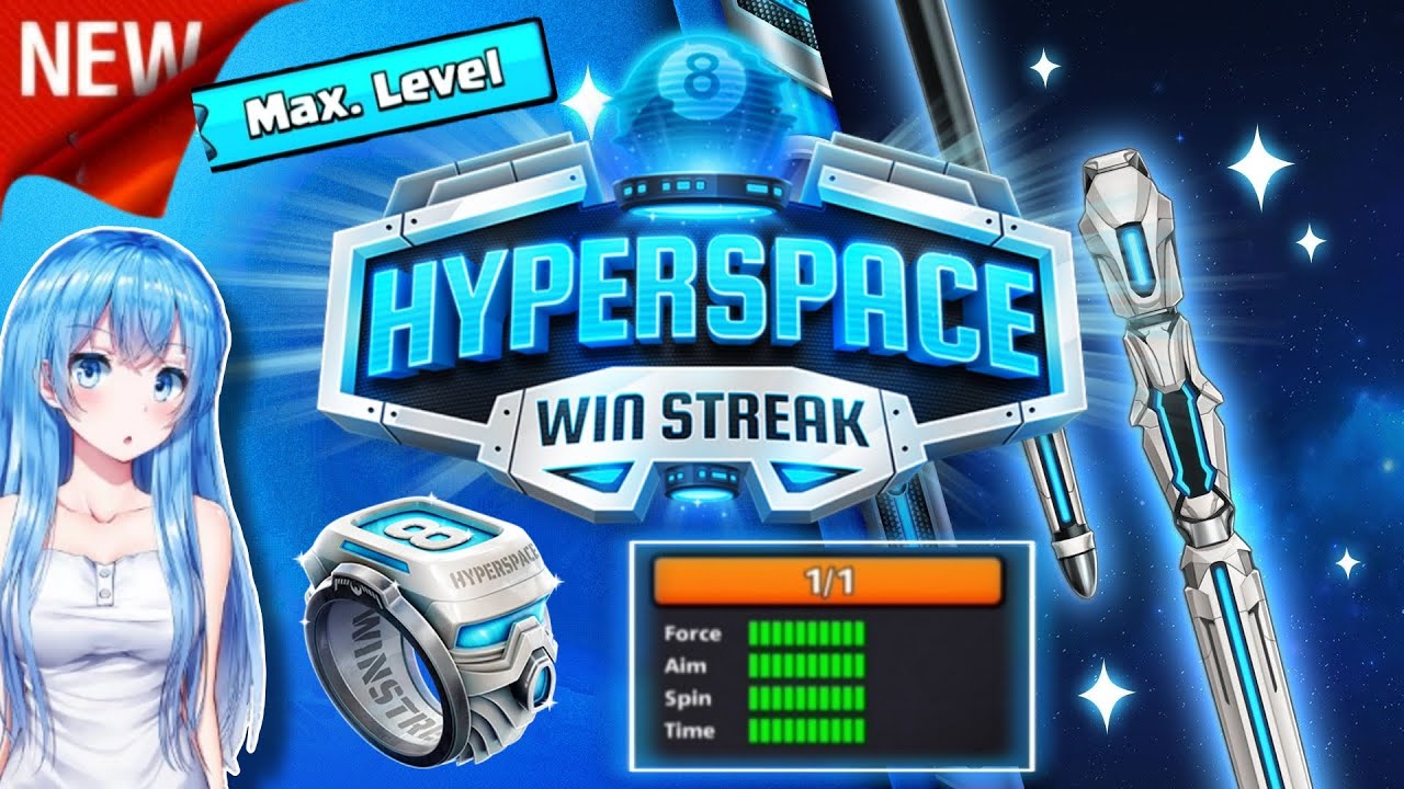 NEW HYPERSPACE WIN STREAK IN 8 BALL POOL 😍 HYPERSPACE WINSTREAK CUE ...
