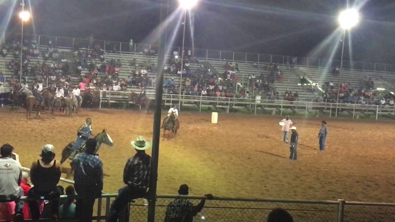 Okmulgee Rodeo 2016 Friday Night Pony Express 8th Race - YouTube