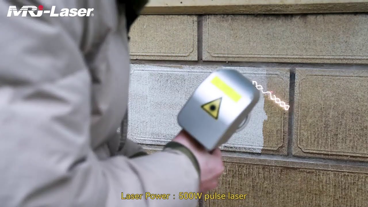500W 15mj pulse laser cleaner for stone wall cleaning - YouTube