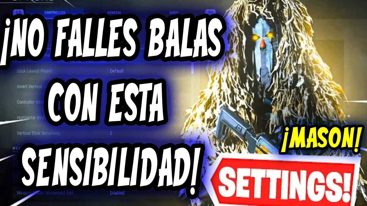 🎯🎮¡LA *NUEVA* MEJOR SENSIBILIDAD PARA NO FALLAR BALAS EN WARZONE ...