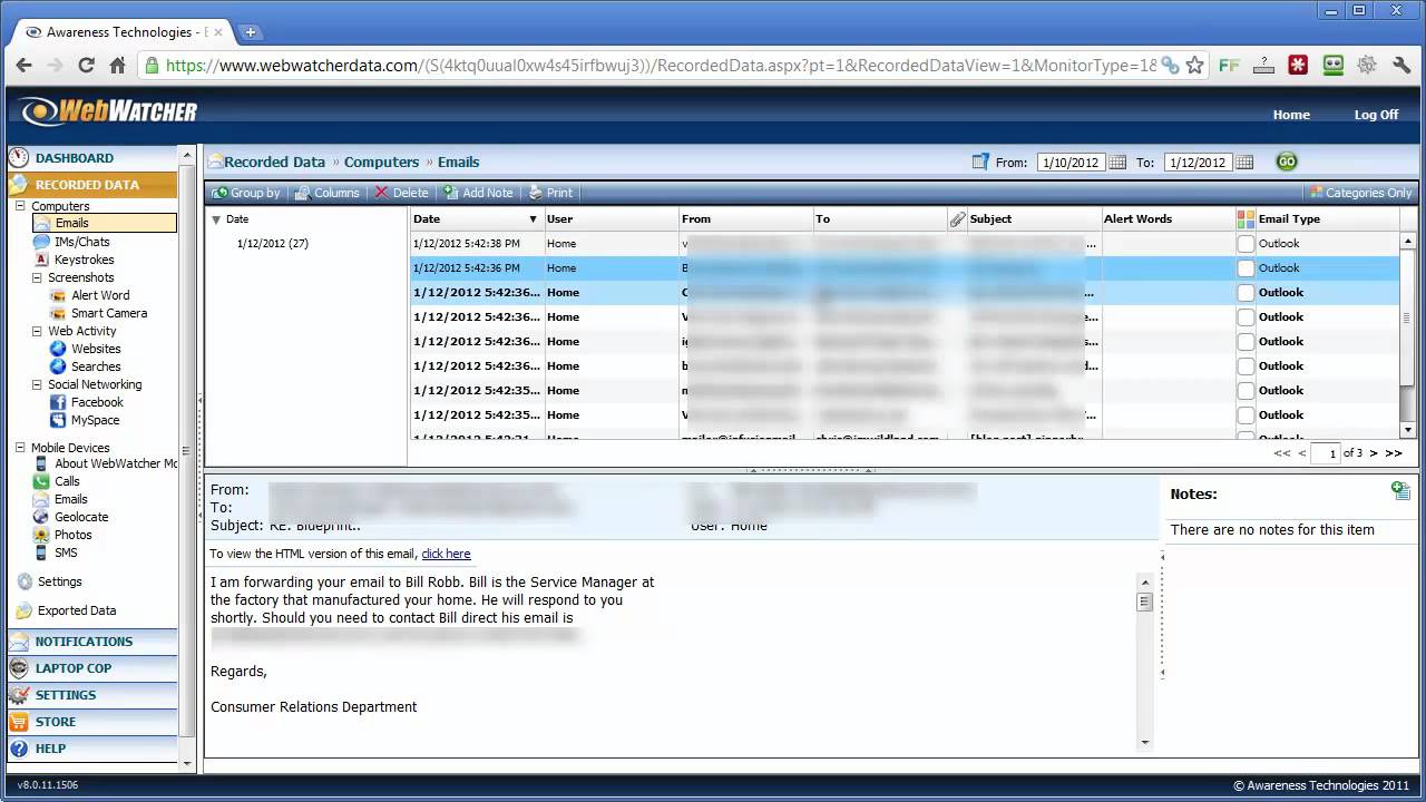 WebWatcher Review - Inside My WebWatcher Account - YouTube