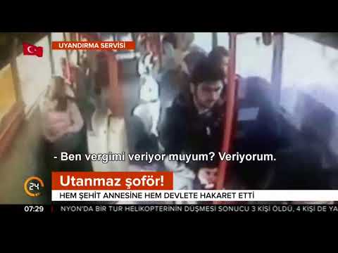 Adana'da otobüs şoföründen şehit annesine skandal sözler.. Anneye ve devlete hakaret etti