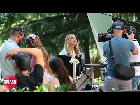 Sarah Paulson And Paul Anthony Kelly Film Scenes For 'American Horror Story: Penthouse' In NYC