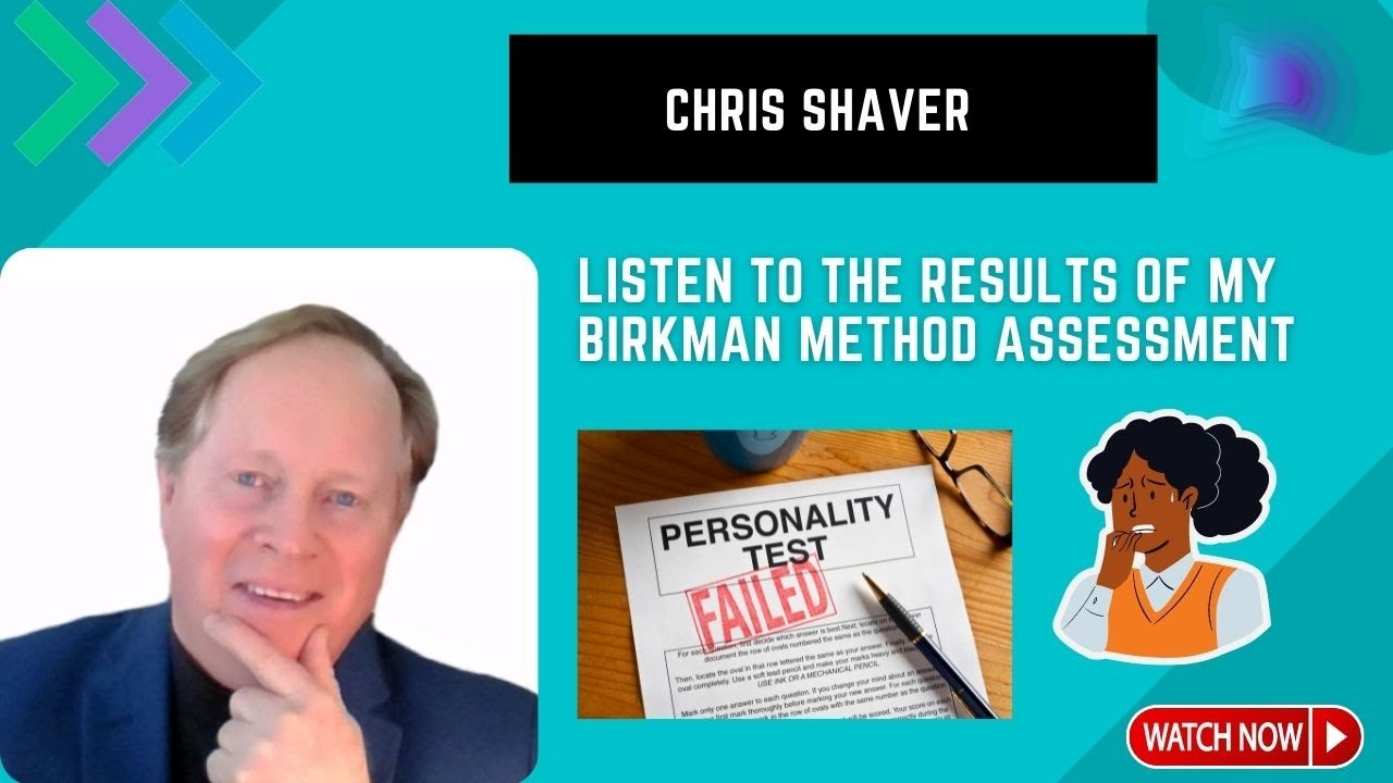 Results of my Birkman Assessment with Chris Shaver - YouTube