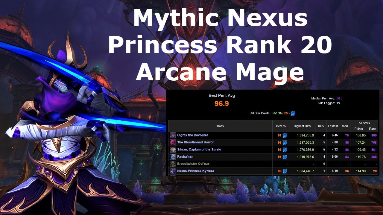 Mythic Nexus Princess Arcane Mage Rank 20 | Biggest Burn Yet?? - YouTube