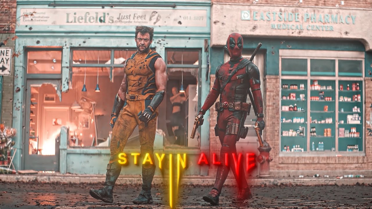 Deadpool & Wolverine 4K EDIT - Deadpool 3 | Bee gees - Stayin Alive ...