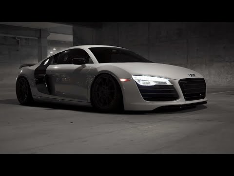 [4K] TWIN TURBO BAGGED R8 V10 PLUS - YouTube
