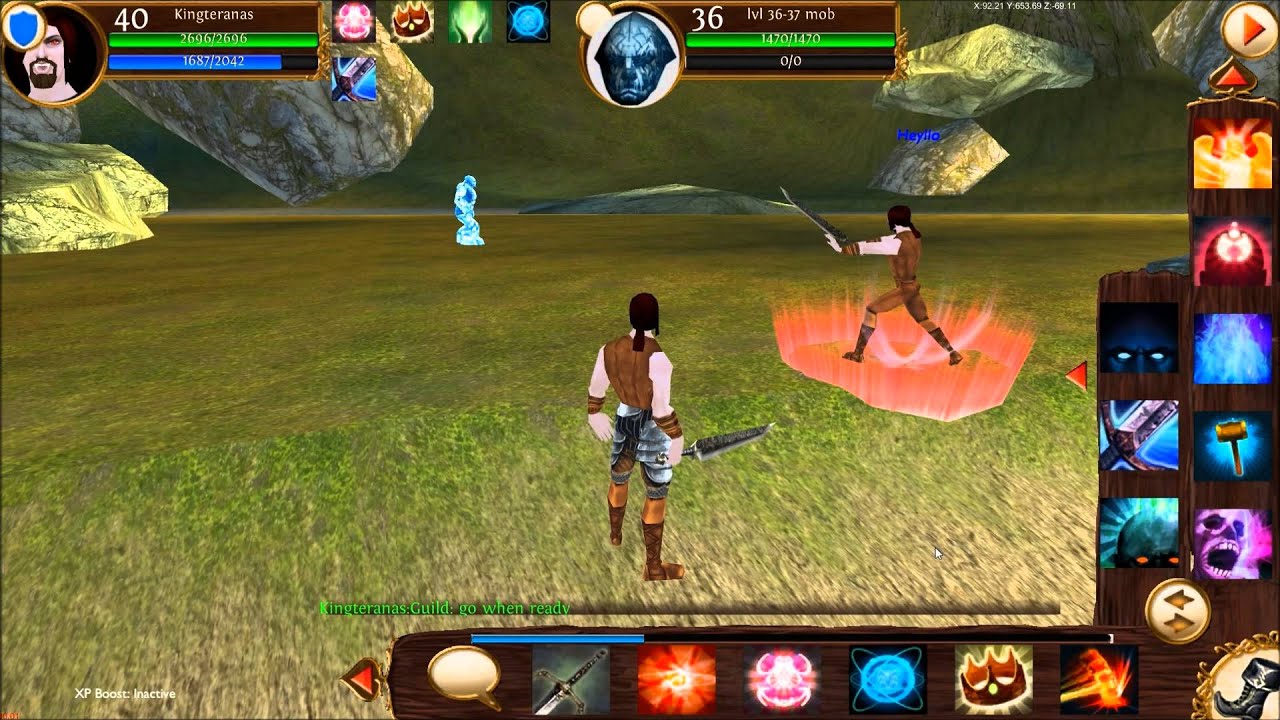 World Of Midgard MMORPG Fighter Full Assault Rush - YouTube