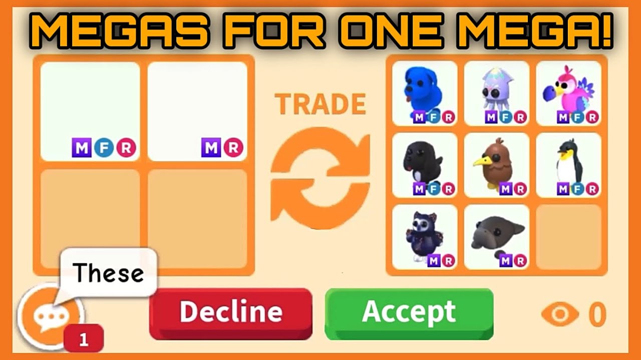 OMG 😵‍💫 I LET THEM TO CHOOSE MEGAS 😅 TO GET THAT ONE MEGA 😍 in Adopt me ...