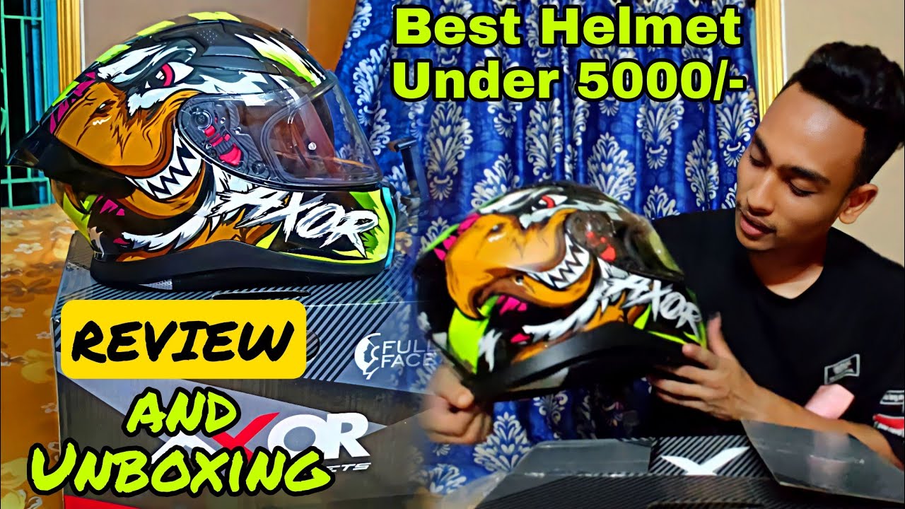 Best Axor Helmet Under 5000 | Axor Apex Falcon Glossy Helmet🔥 - YouTube