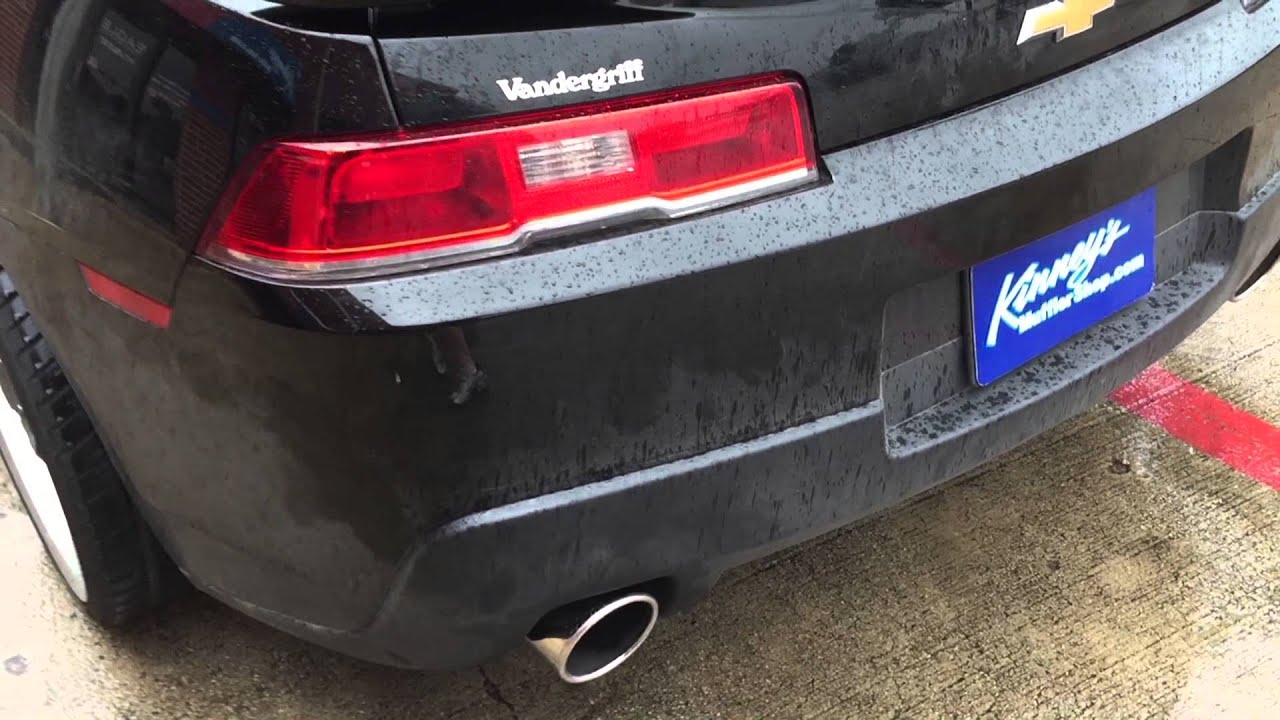 2015 Camaro V 6 Tunnel Ram Custom Exhaust by Kinney's - YouTube