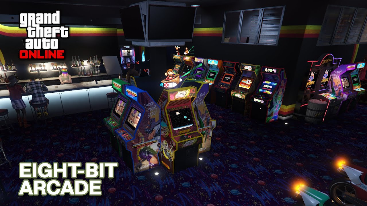 Eight-Bit Arcade - Interior + Exterior Tour First Person View | GTA ...
