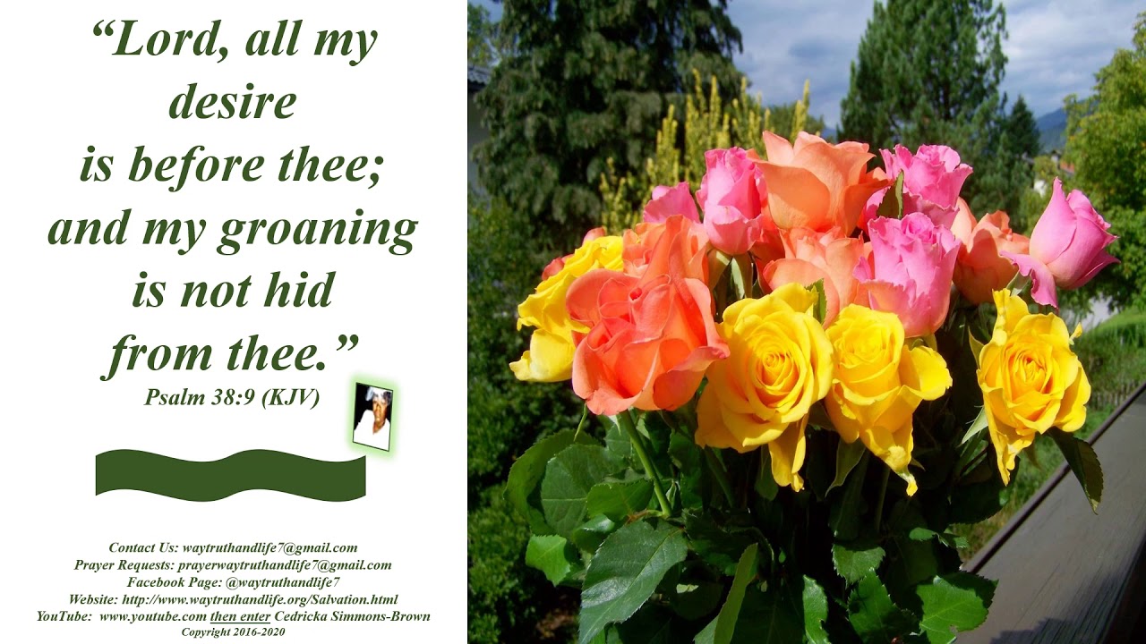 Lord All My Psalm 38:9 Rev Cedricka Simmons Brown - YouTube