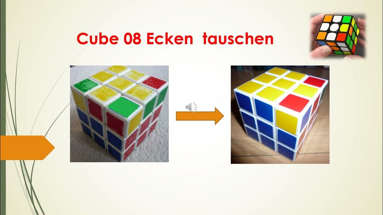 Cube 08 Ecken tauschen - U R Ui Li U Ri Ui L - Ecken-Position und ...
