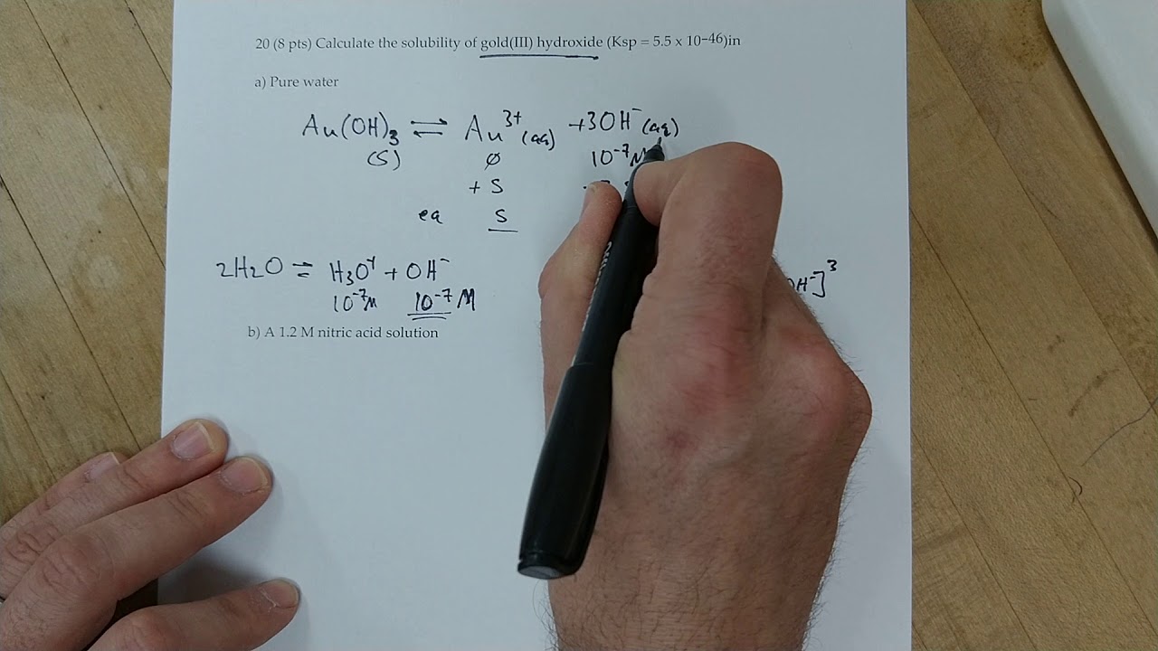 E3- p20: Solubility of Gold Hydroxide - YouTube