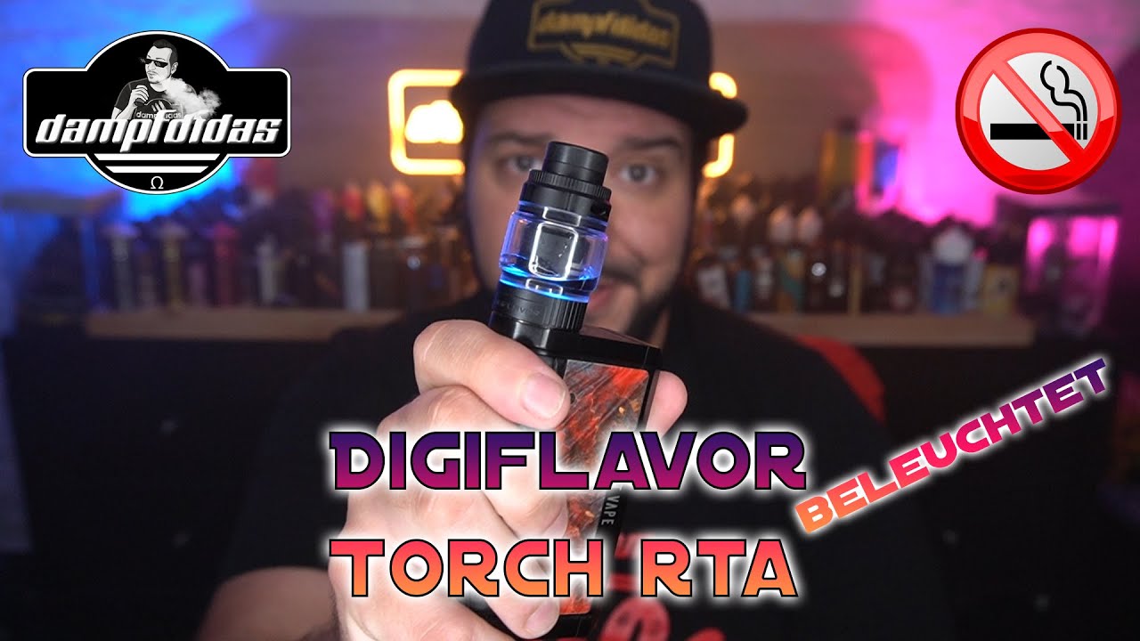 Digiflavor TORCH RTA mit RGB Beleuchtung Tutorial - YouTube