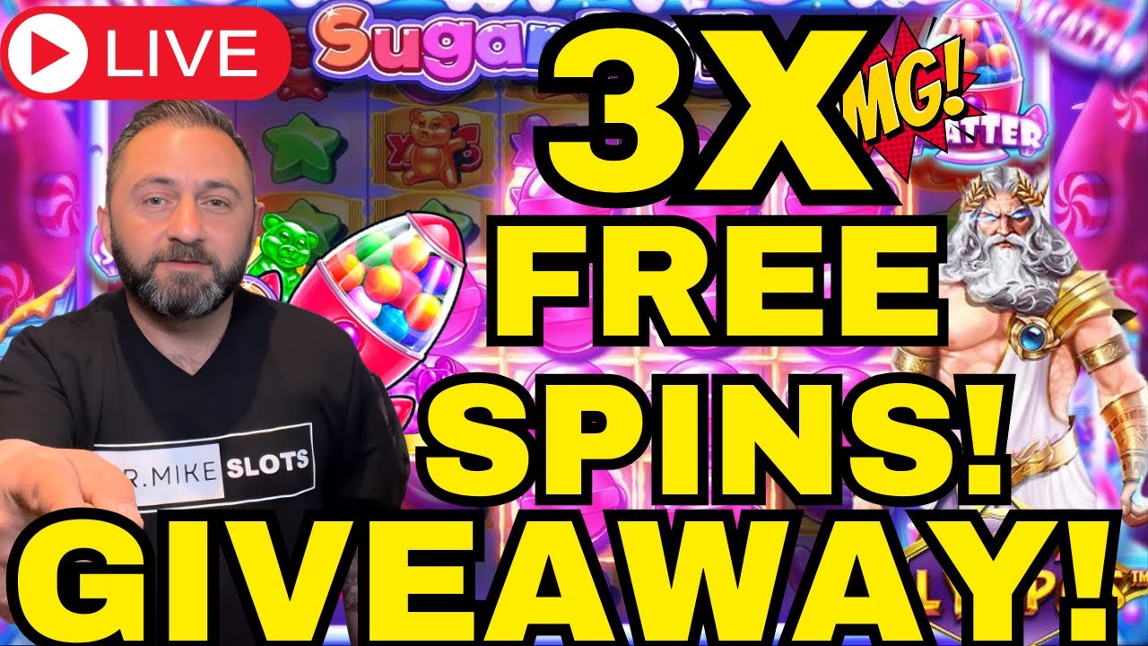 🔴 3 TIMES - FREE SPINS GIVEAWAY!!! - YouTube
