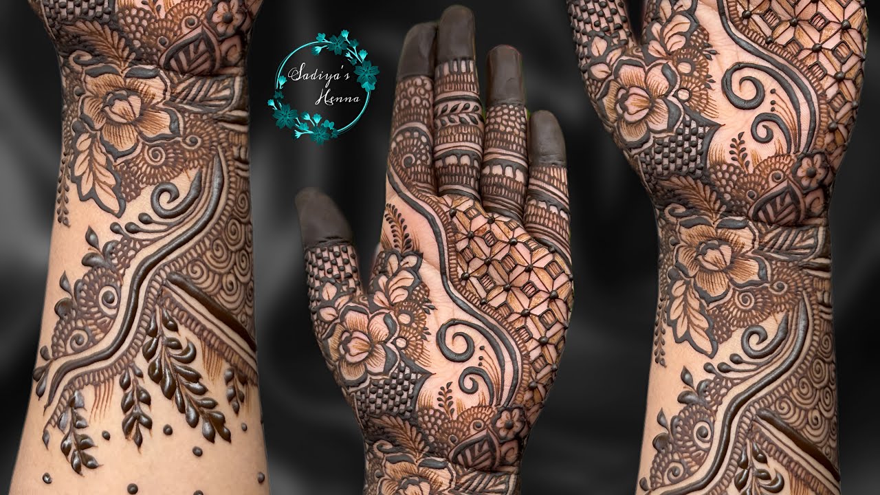 Easy Full Hand Mehndi Designs | Mehndi Designs | Front Hand Mehndi ...