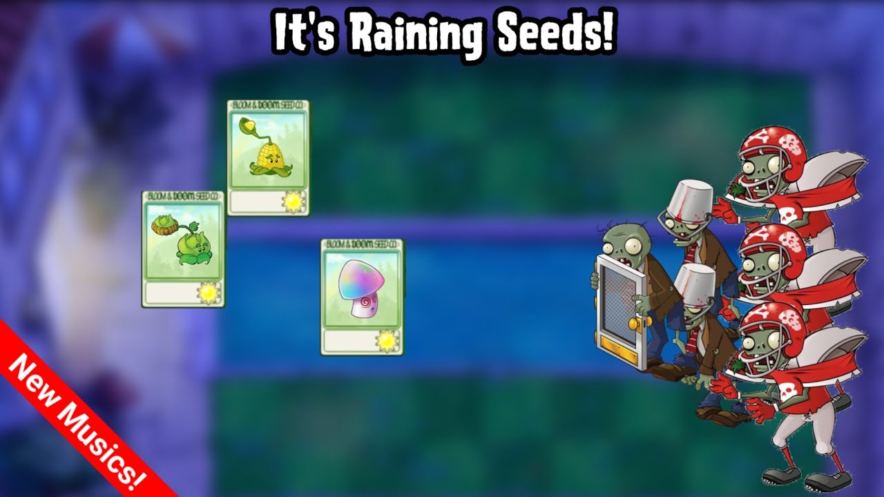 PVZ Touch Mod - It's Raining Seeds - Mini Game - YouTube