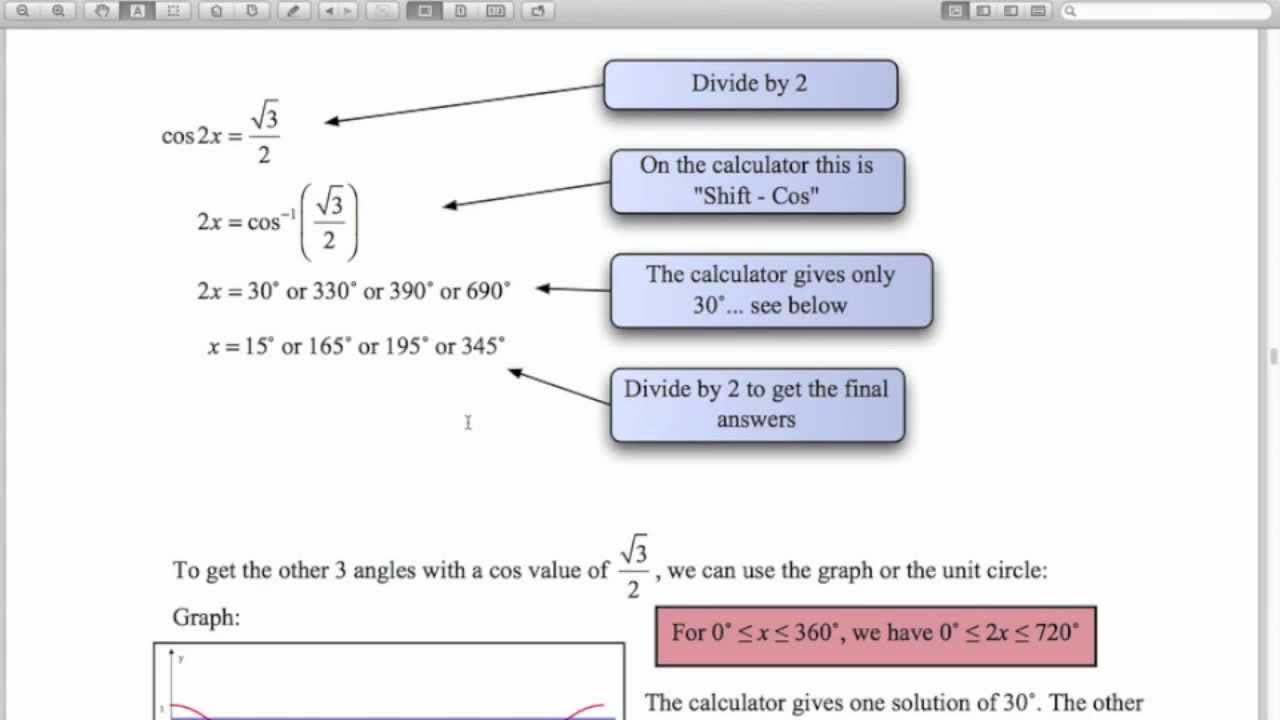 AS Mathematics for CIE - P1 Trigonometry - Equations - YouTube