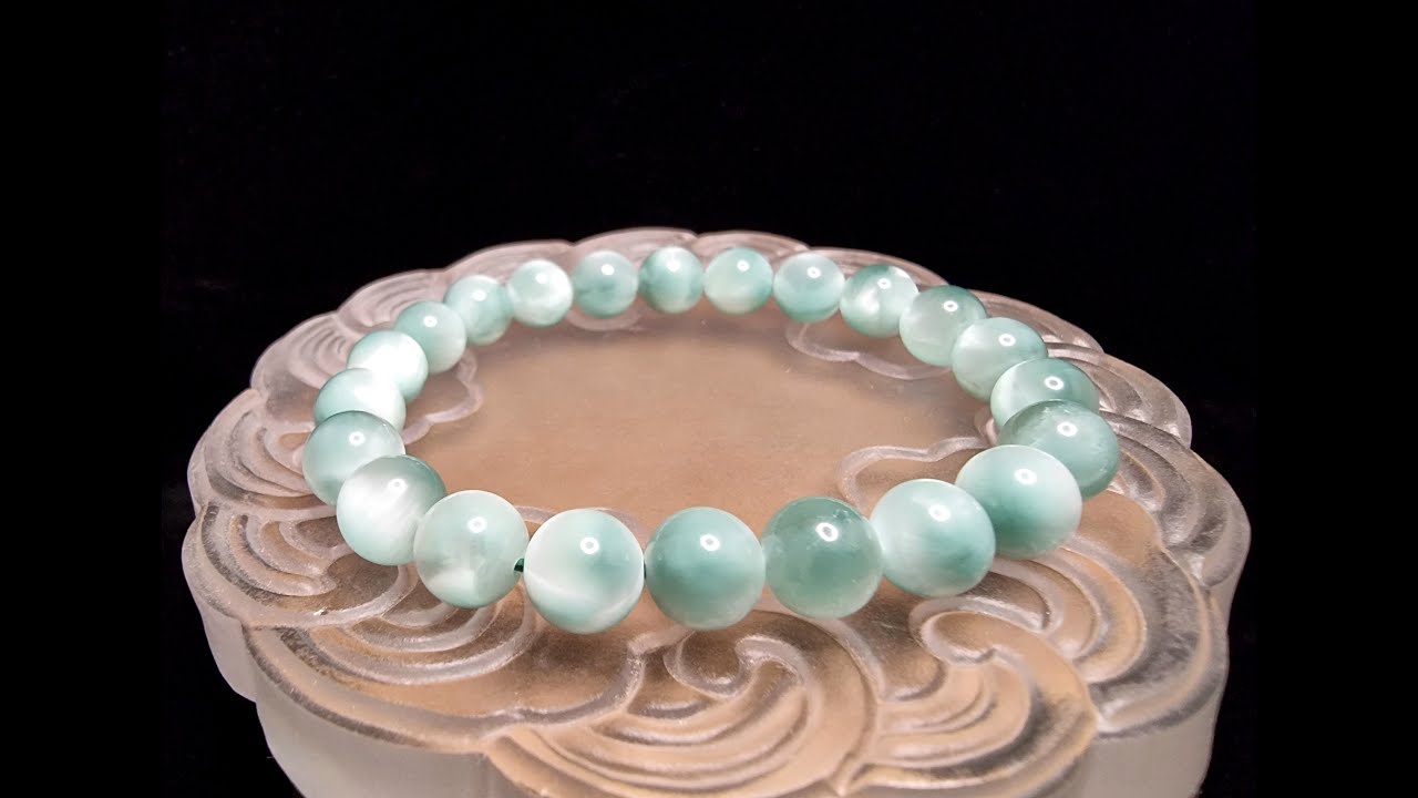 Gelang Batu Green Calcite Pectolite Wave Stone Full Natural 8mm C1228 ...