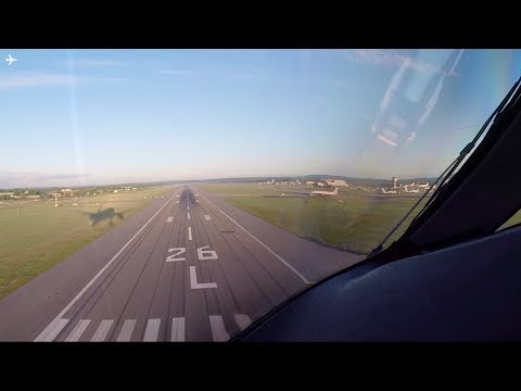 B787-8 Dreamliner Sunrise Cockpit View Landing into London Gatwick ...