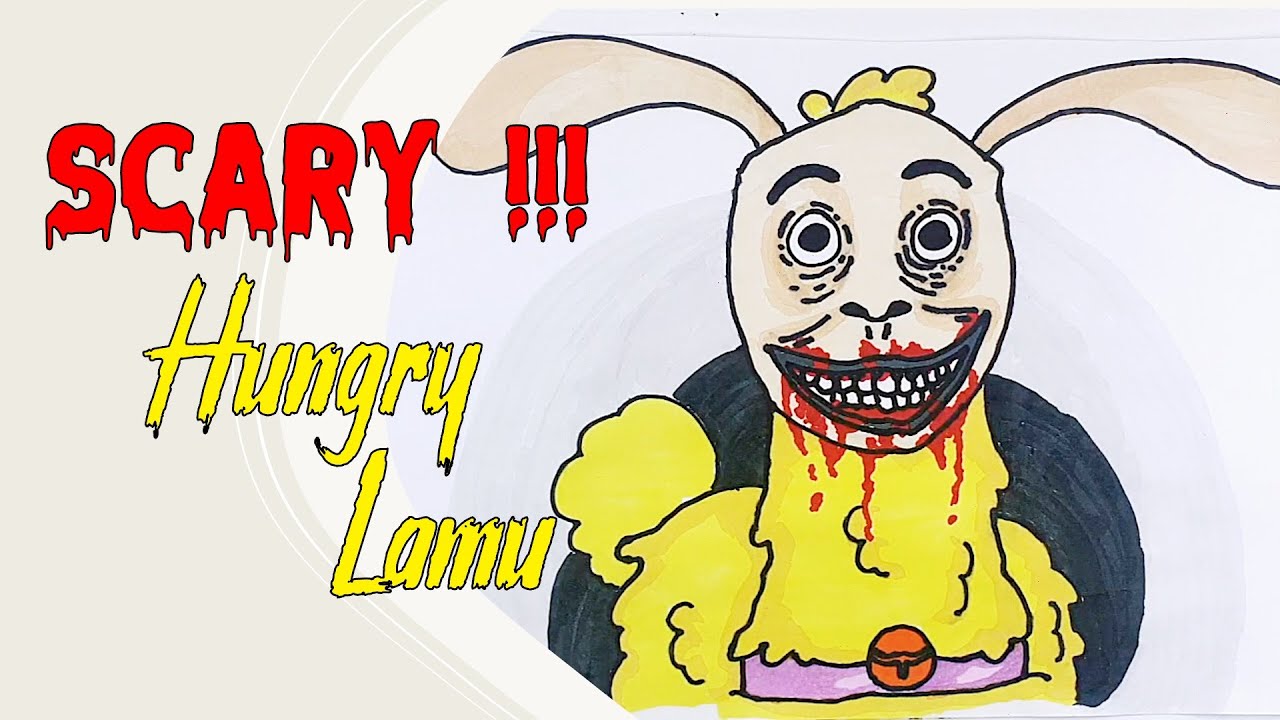SCARY HUNGRY LAMU | DRAWING AND COLORING - YouTube