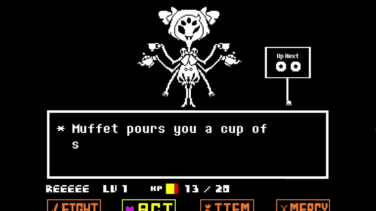 Undertale muffet battle (true pacifist) - YouTube