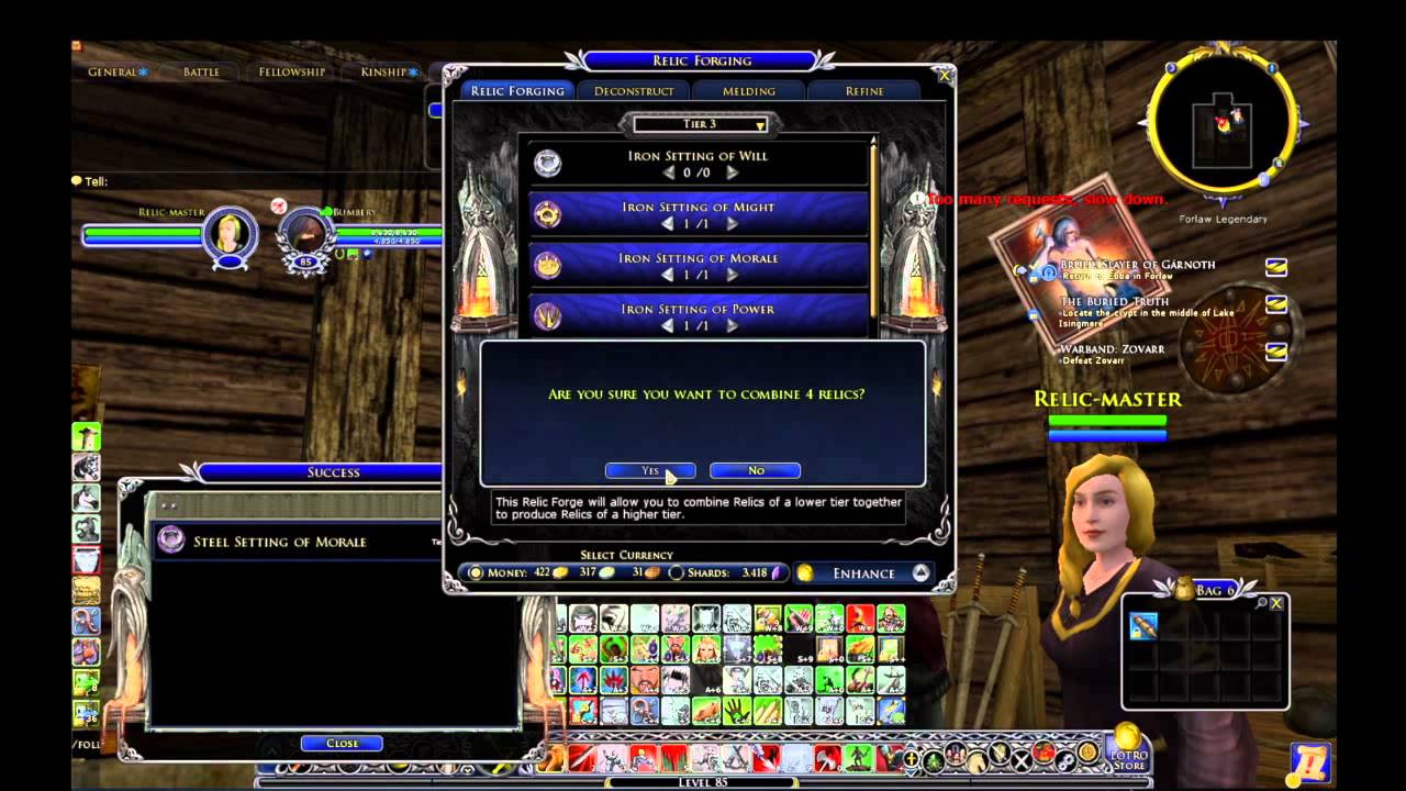 Relic Forging Macro with the Razer Naga in LOTRO - YouTube