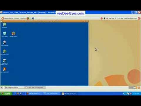 Ubuntu 8.04 Christian Edition running in VirtualBox - YouTube