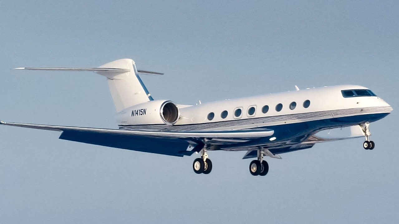 Sunset Aviation Gulfstream G650ER (GLF6) landing & departing Montreal ...