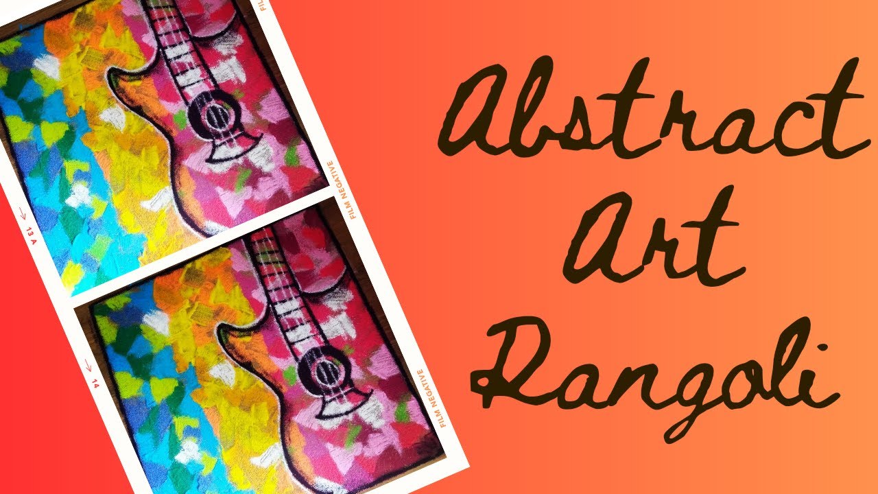 Abstract art rangoli ||freehand rangoli ||simple rangoli design ...