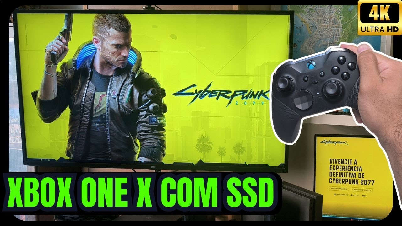POV: Cyberpunk 2077 Xbox One X com SSD na TV 4K - YouTube