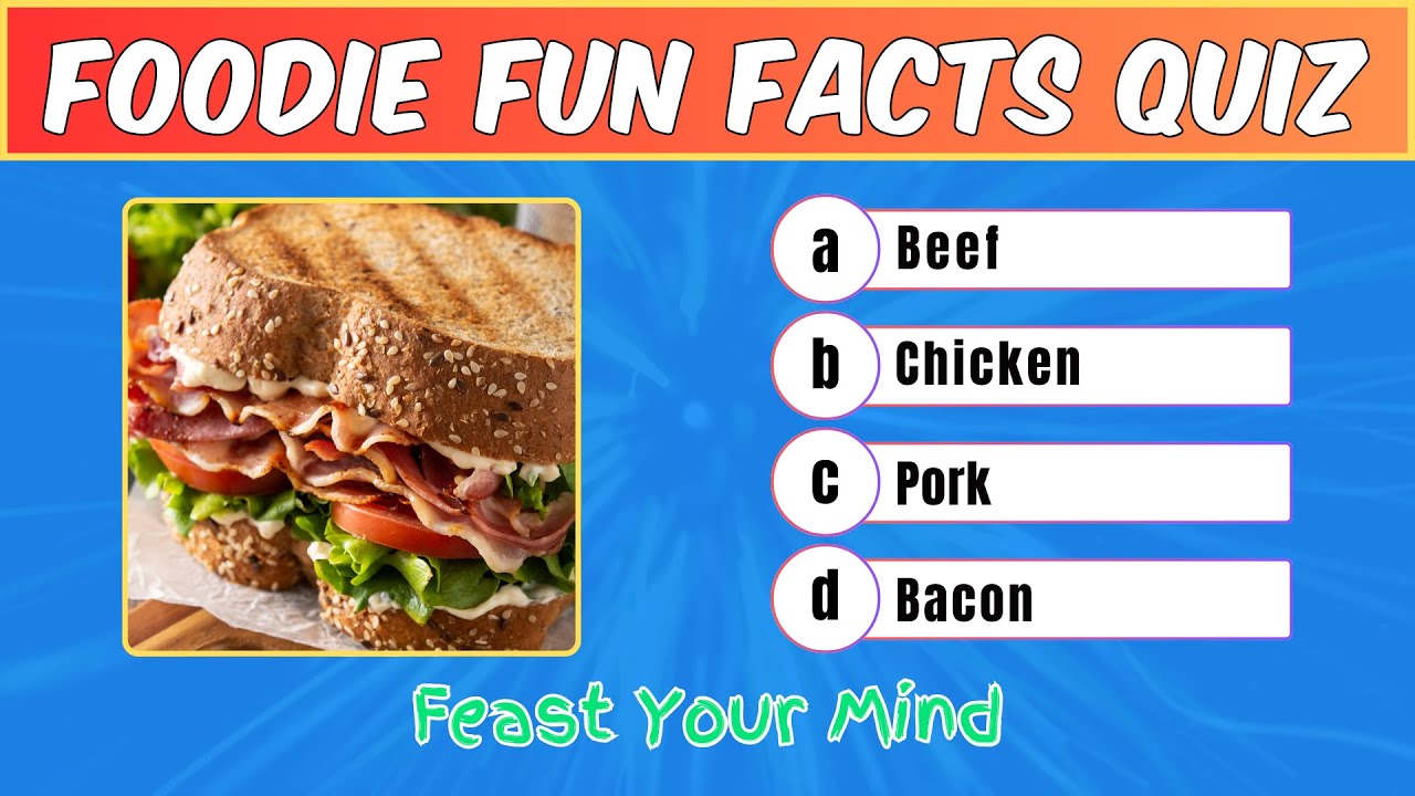 Feast Your Mind with Foodie Fun Facts Food Quiz - YouTube