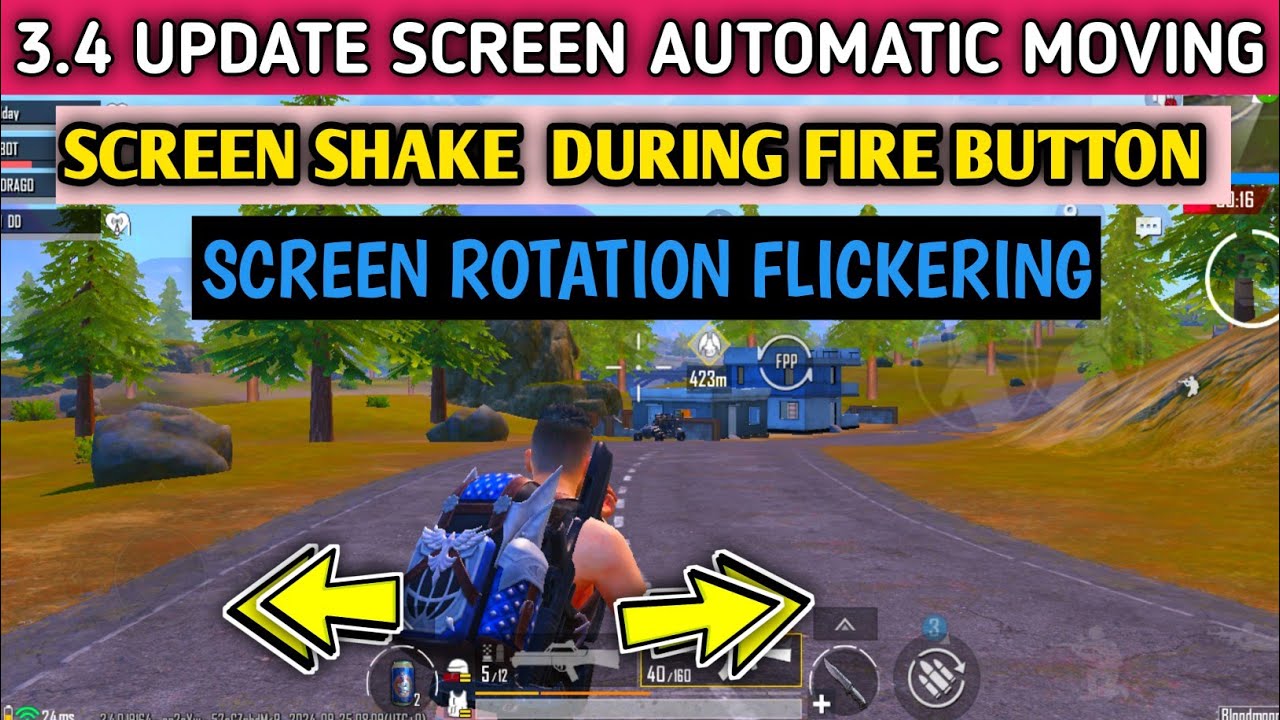 Bgmi/Pubg screen shaking issue During Fire ll 3.4 update screen ...