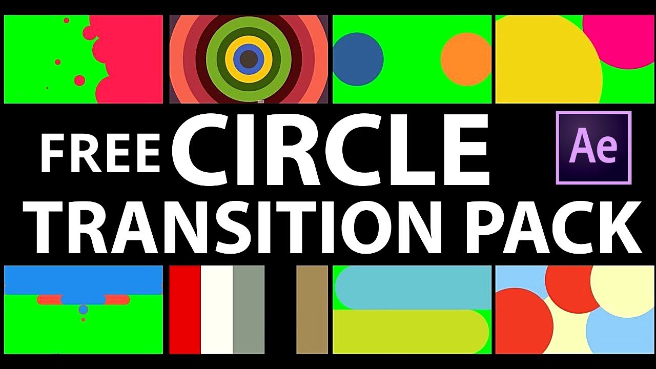 FREE Circle Transition TEMPLATE - After Effects - YouTube