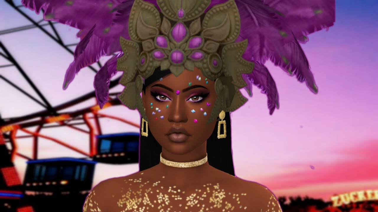 The Sims 4 Create A Sim: Carnival Sim + CC LINKS - YouTube