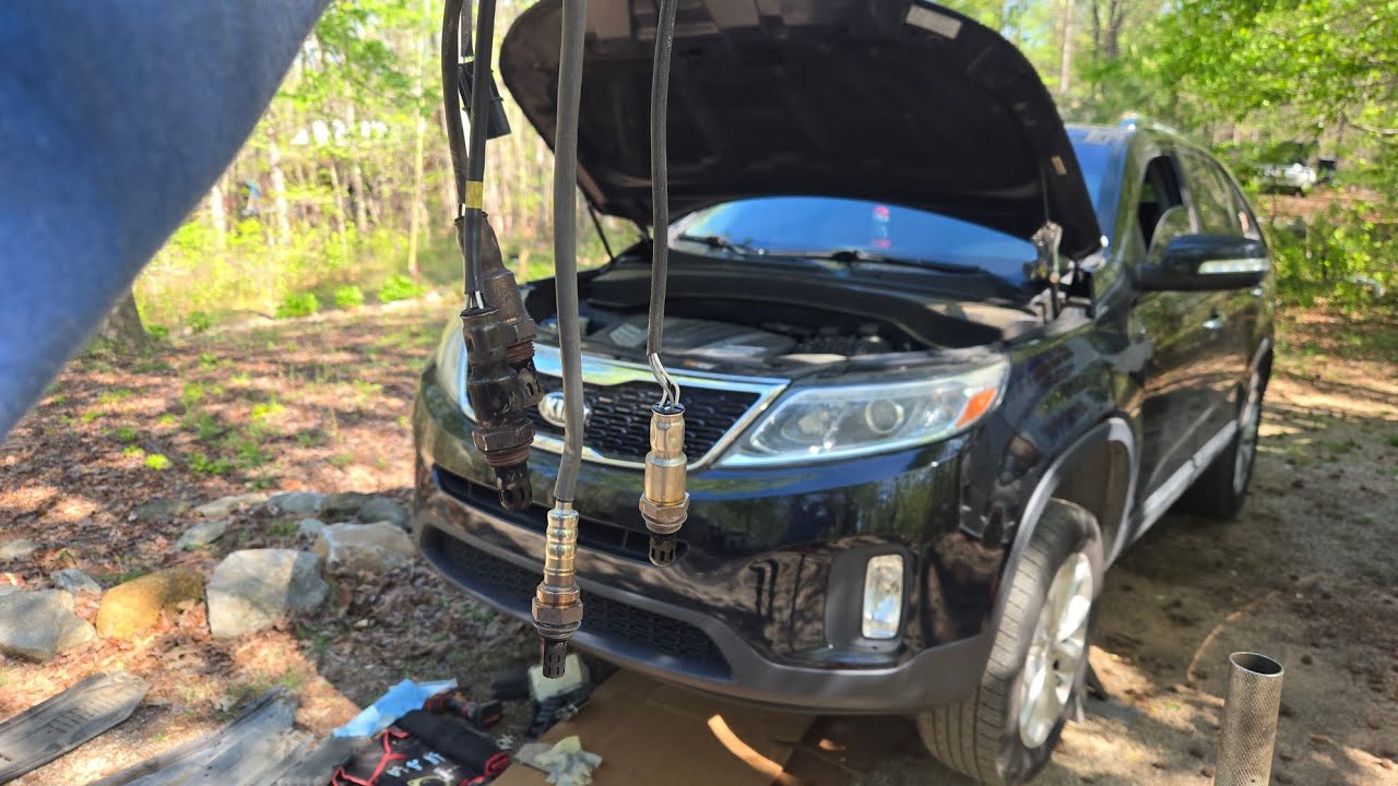 Kia Sorento V6 oxygen sensor replacement - YouTube