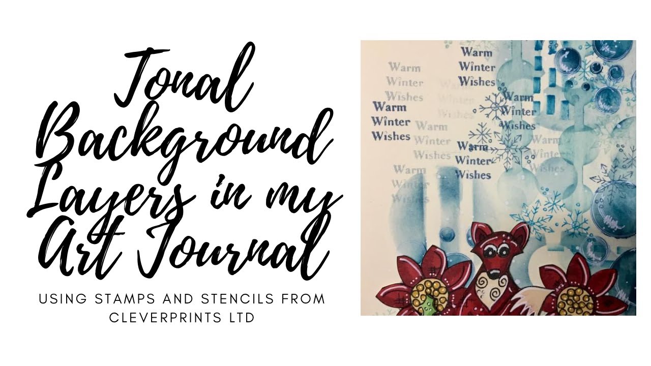Tonal Layered Background In My Art Journal - YouTube