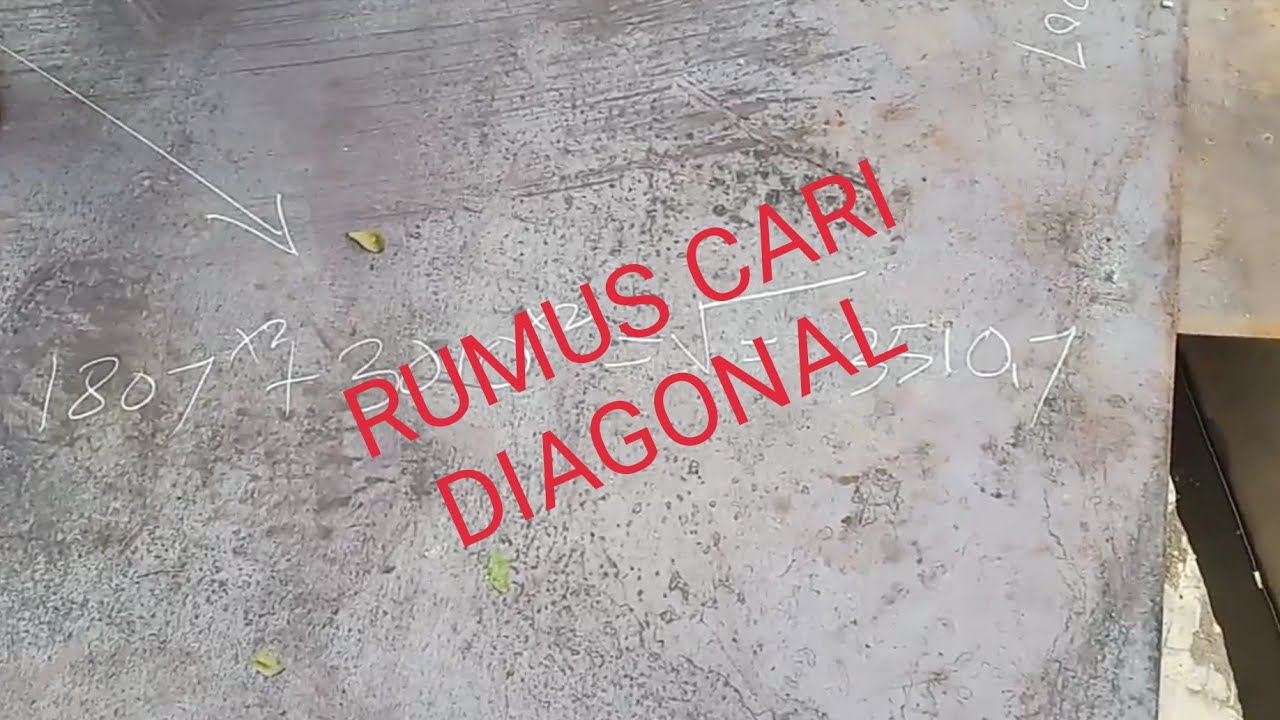 Rumus Diagonal di Lapangan - YouTube