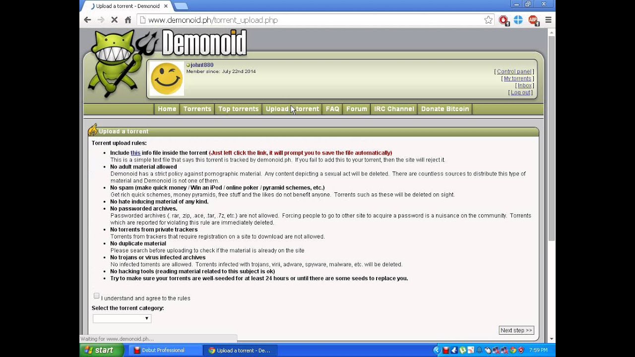 How to upload to Demonoid - YouTube