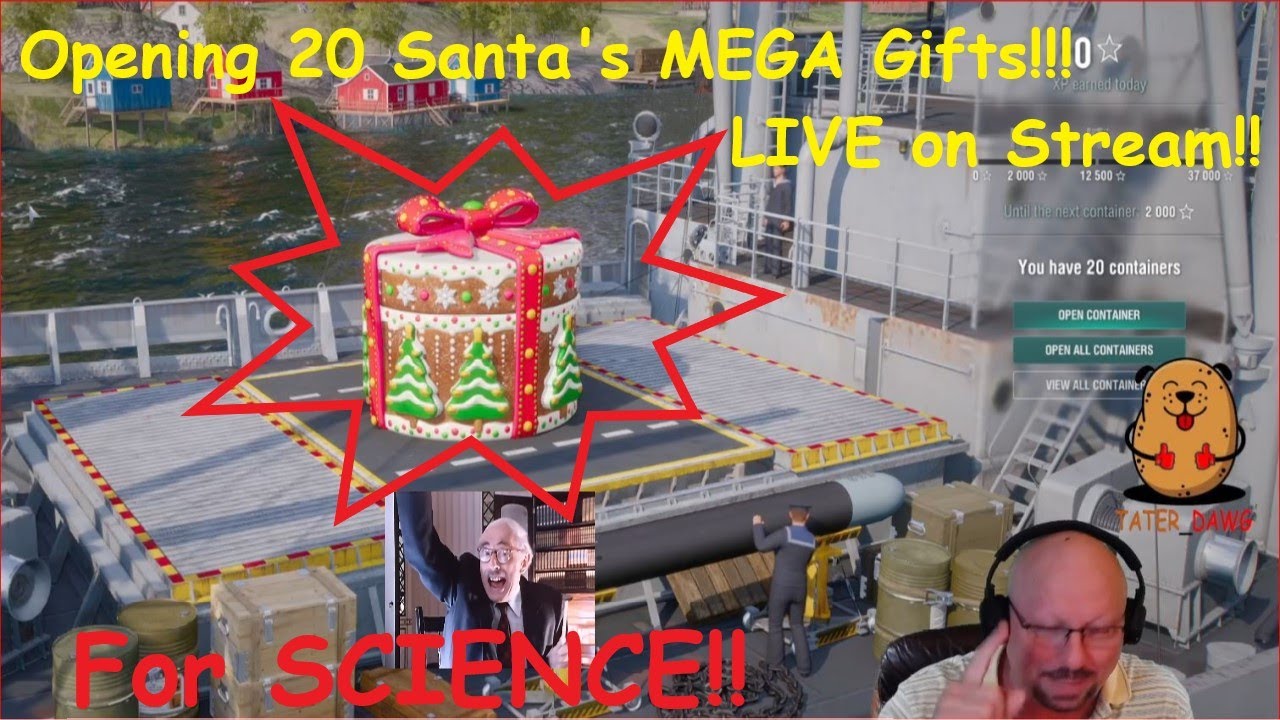 Santa Science Pt. 3: Opening 20 Santa's MEGA Gifts Live on Stream - For ...
