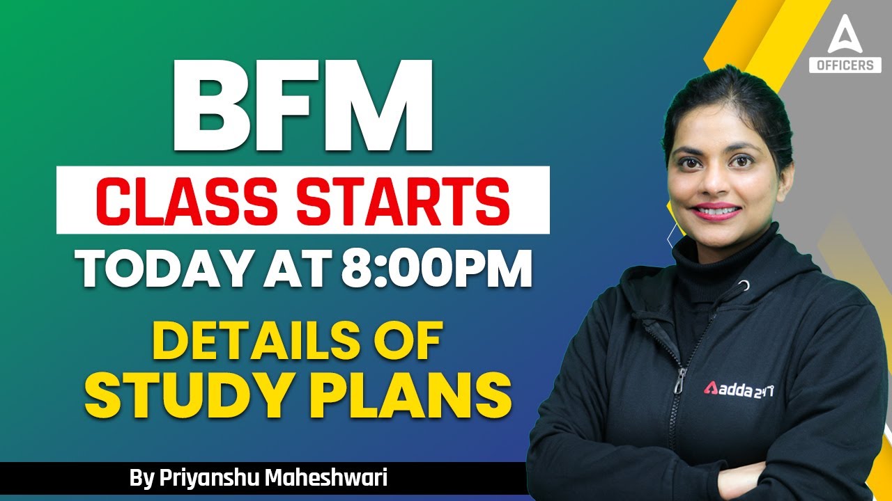 BFM Class Starts Today at 8PM | Details of Study Plans - YouTube