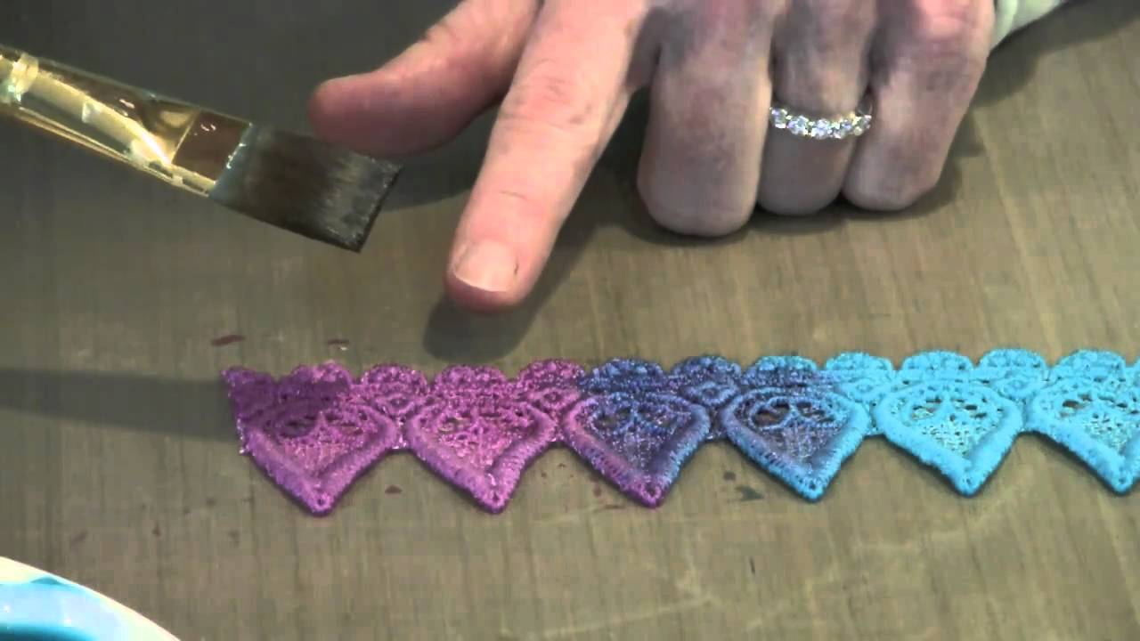 Venise Lace "Dyeing", Part I - The Basics by Joggles.com - YouTube