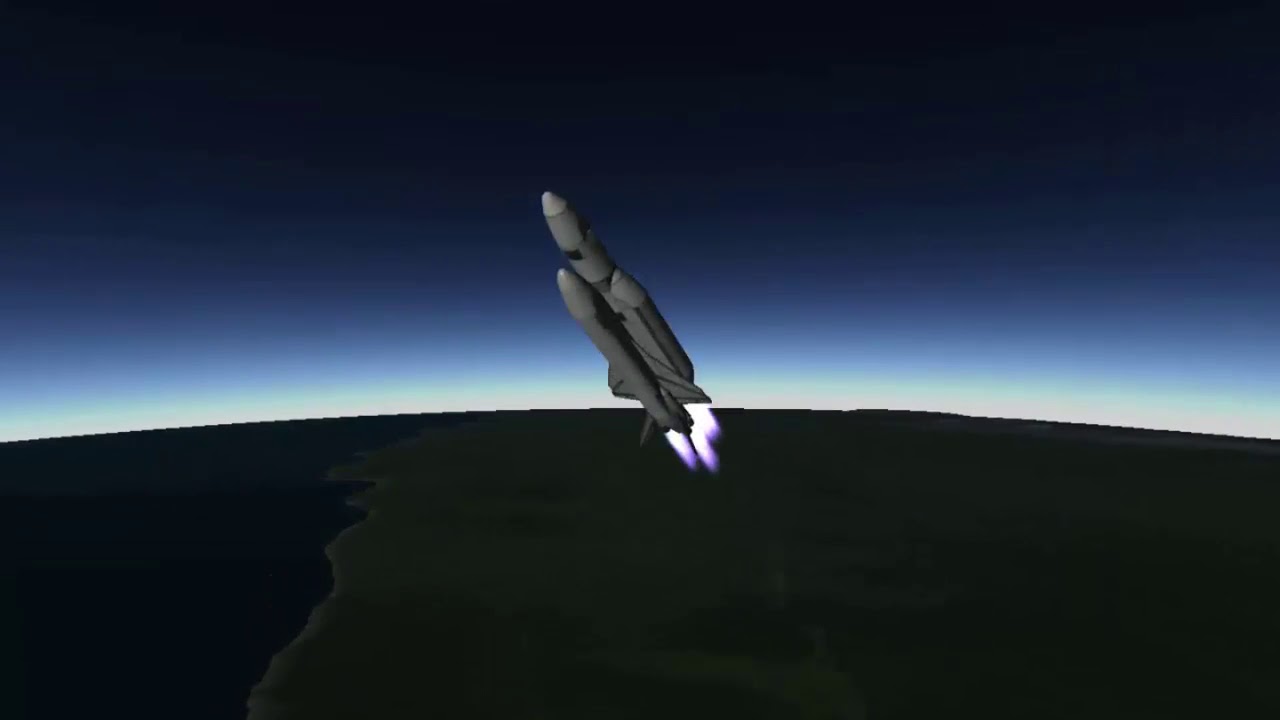 KSP 1.3.1 SHUTTLE MK3 TEST LAUNCH ON x6,4 SCALE - YouTube
