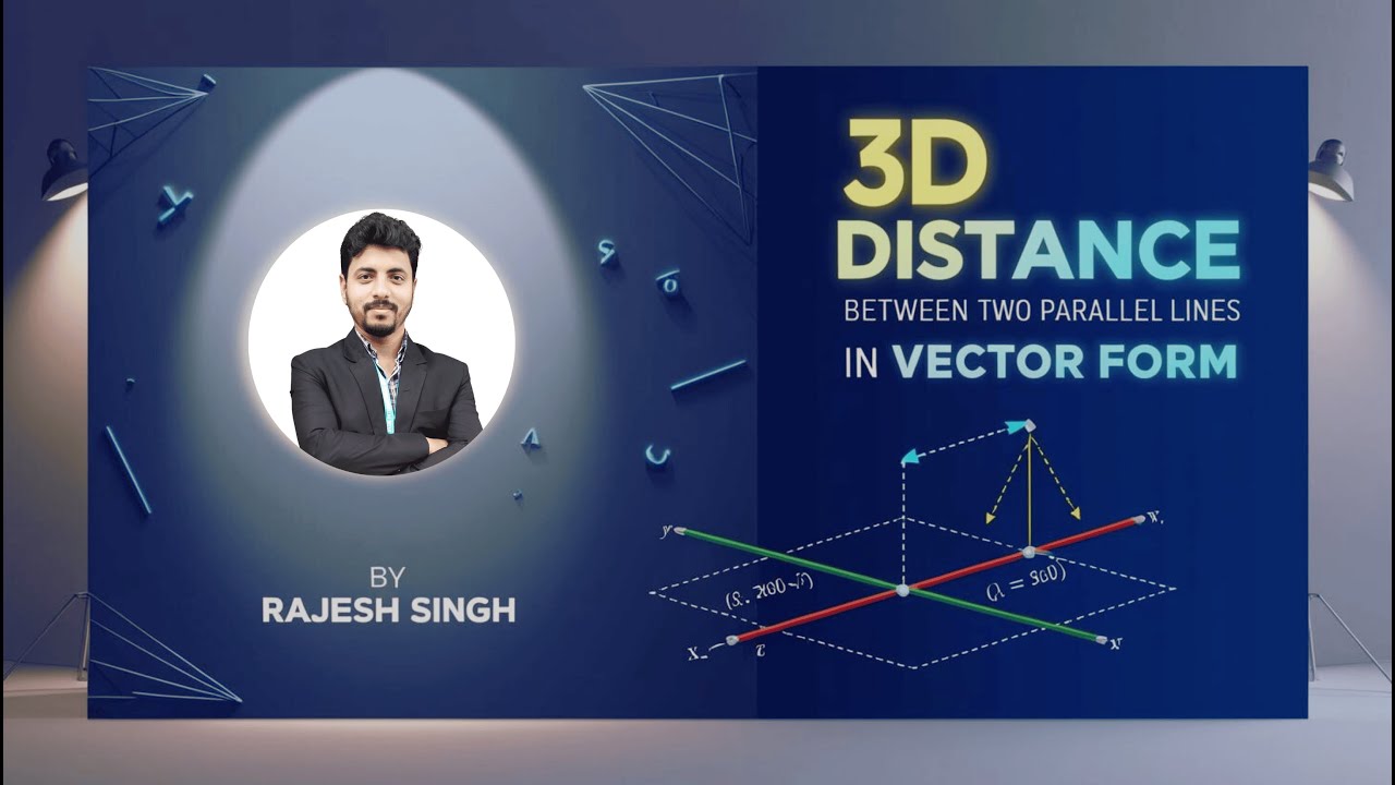 Distance Between Two Parallel Lines (Vector) || Vector & 3D #maths # ...