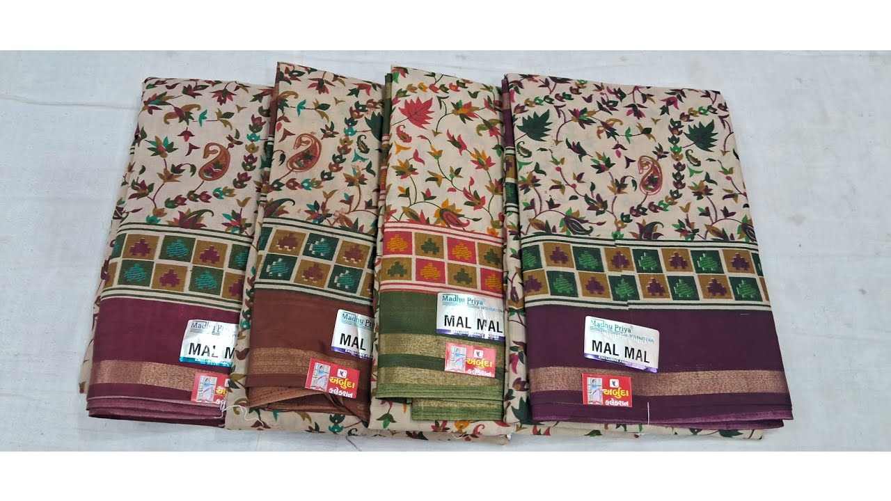 daily wear Mein new soft mal cotton saree 🛍|| ☎️:93137 90392 || #arbuda ...