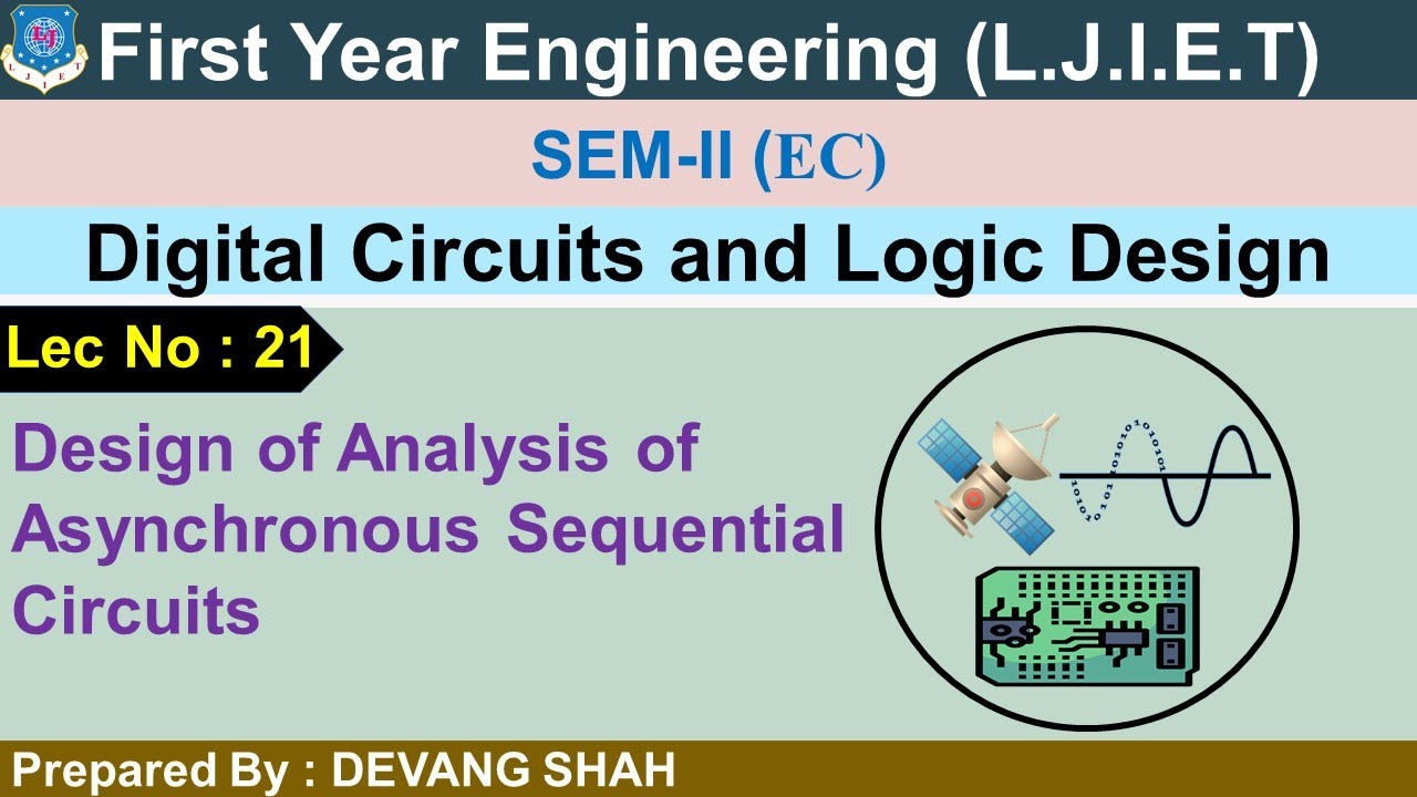 Lec 21 Design of Analysis of Asynchronous FSM| Digital Circuits and ...