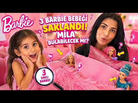 🎀 3 BARBIE SAKLADIM! 😱 MİLA BULABİLECEK Mİ?