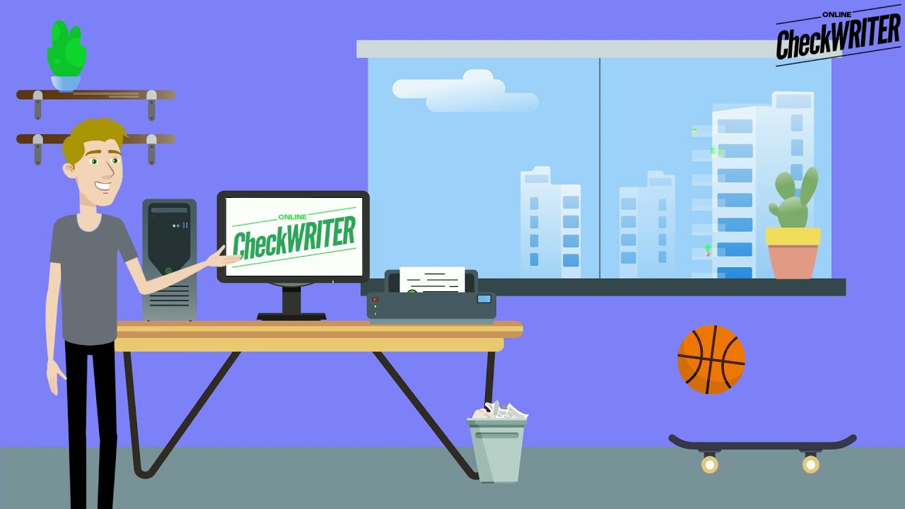 Computer bank checks - YouTube